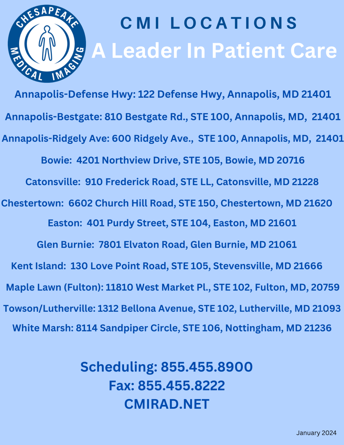 Maryland Radiology Centers - Chesapeake Medical Imaging